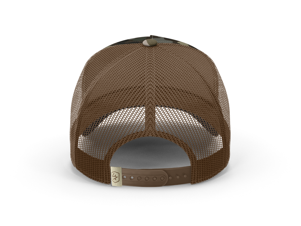 Lone Star Ropes Script Trucker Cap - Canyon Camo