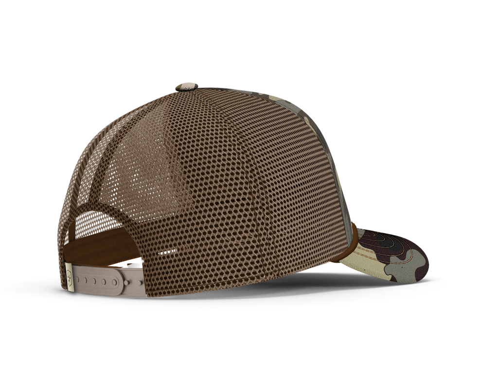 Lone Star Ropes Script Trucker Cap - Canyon Camo