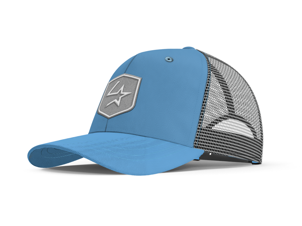 Lone Star Ropes Trucker Cap - Light Blue/Grey