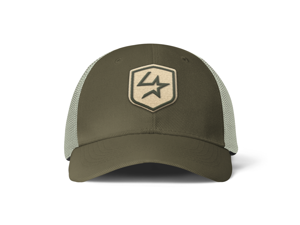 Lone Star Ropes Trucker Cap - Olive/Tan