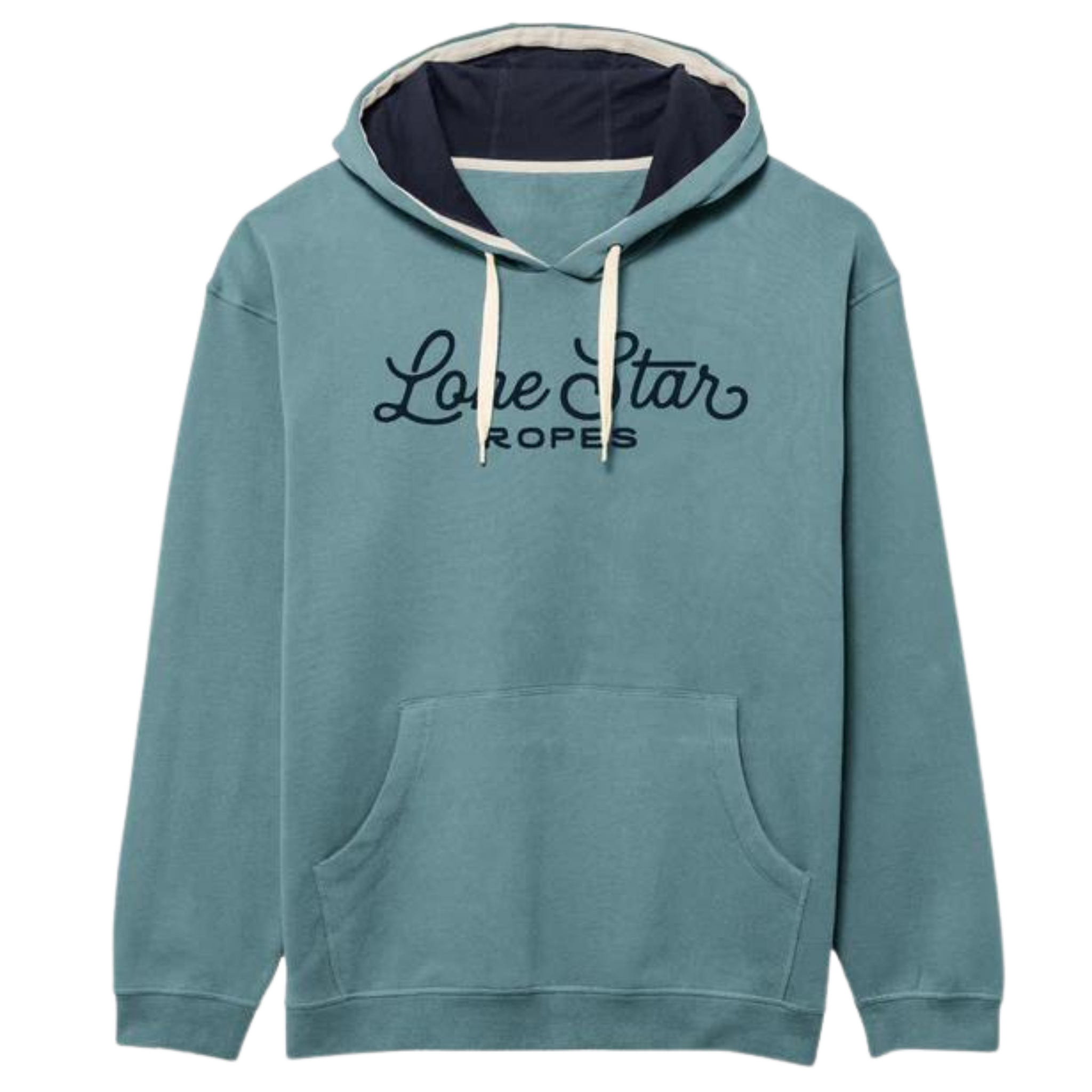 Lone Star Ropes Script Hoodie - Harbor