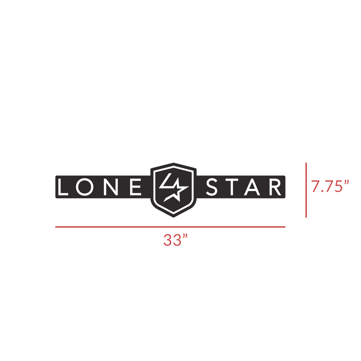 Lone Star Trailer Decal - Back